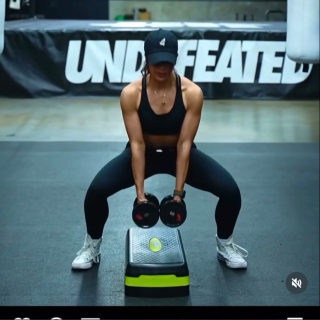 Dumbbell Jump Squats On Step by Deanna B. - Exercise How-to - Skimble