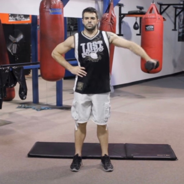 One Arm 1-1/2 Lateral Raise (L) by Ömer Köseoğlu - Exercise How-to ...