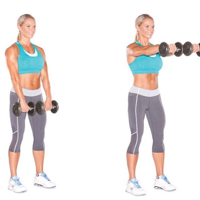 Front And Latéral Raise Dumbbells by Martin Gilbert - Exercise How-to ...