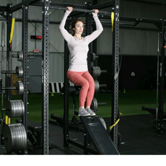 LEFT LEG CHAIR ASSIST PULLUPS / CHINUPS by Kimberly C - Exercise How-to ...