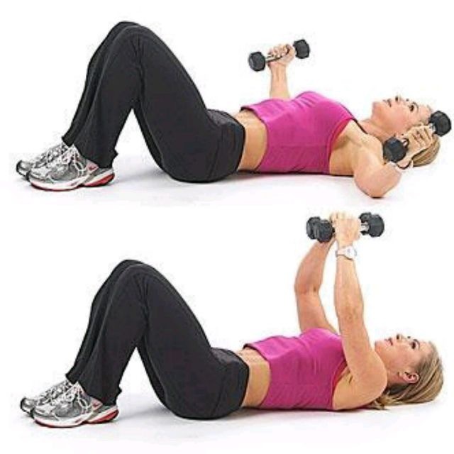 Dumbbell Fly On Ground by Meah Gill - Exercise How-to - Skimble