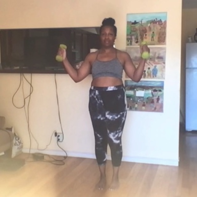 Forward Bend - Pick Up Weights by Jataesha C. - Exercise How-to - Skimble