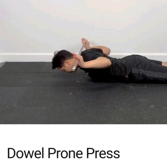 Dowel Prone Press by Ryan Brubacher - Exercise How-to - Skimble