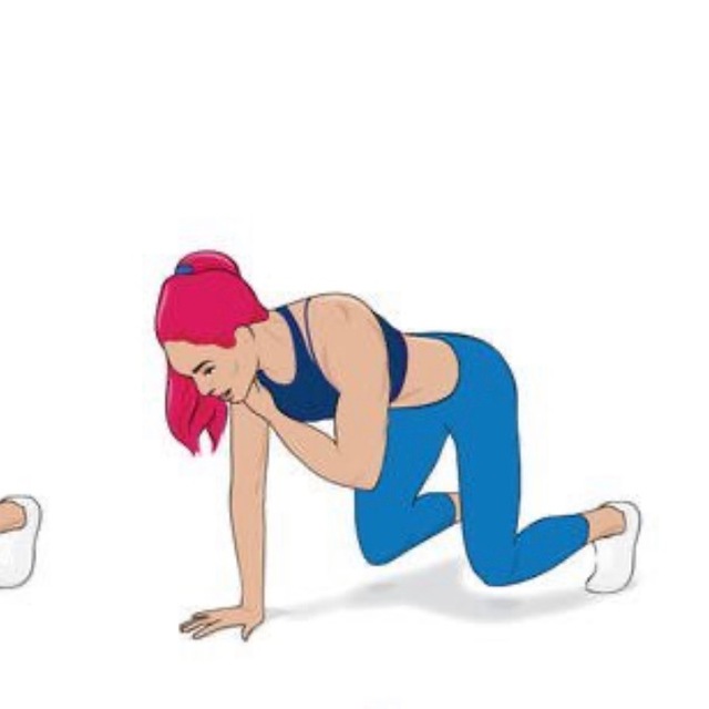 Bear Plank Shoulder Tap by Angel P - Exercise How-to - Skimble