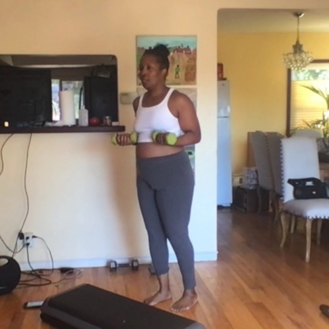 Step Ups With T Bones by Jataesha C. - Exercise How-to - Skimble