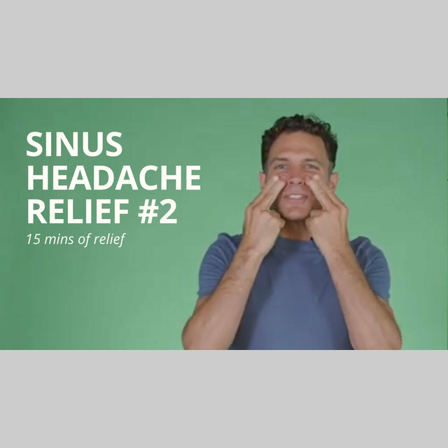 Sinus Drainage & Headache Relief Exercises | Maxillary & Frontal | #2 ...