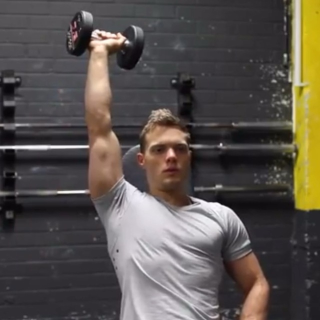 Seated One Arm Shoulder Press (R) by Ömer Köseoğlu - Exercise How-to ...