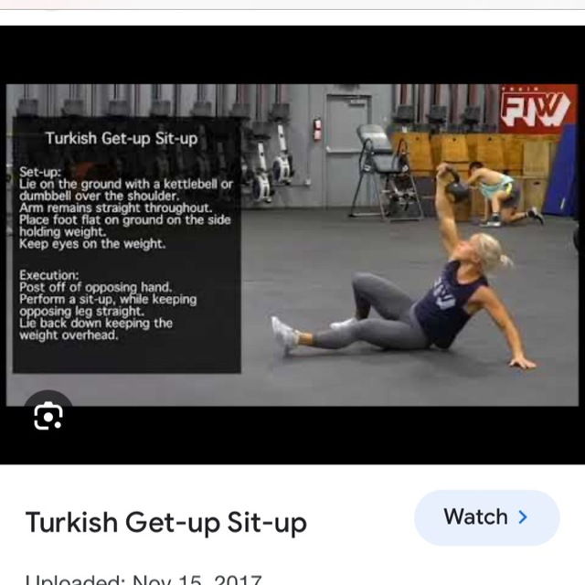 Turkish Get Ups Bend Right Leg Sit Up Stand Up by Melissa L. - Exercise ...