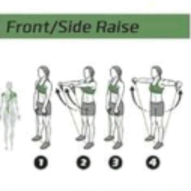 Banded Front/Side Raises by Angel Ehrlich - Exercise How-to - Skimble