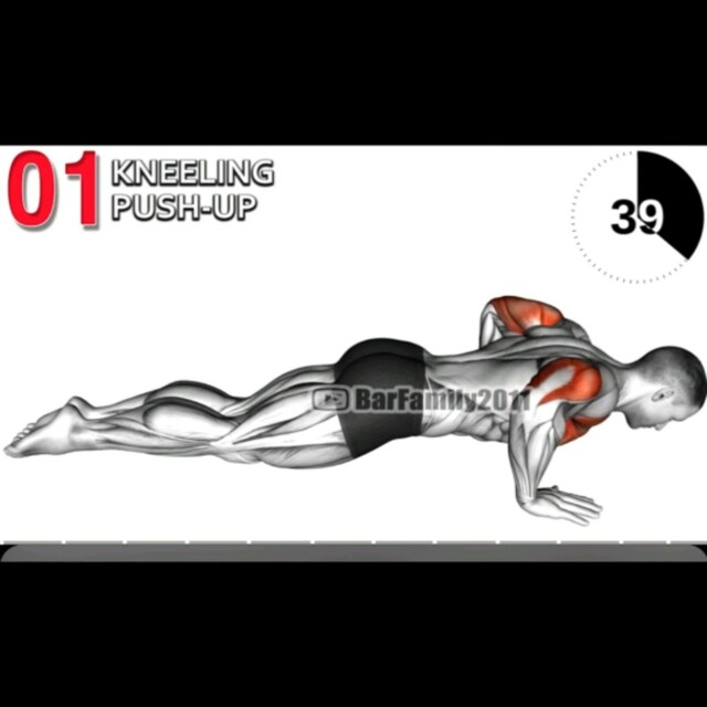 Knee Push Up by Isreal E. - Exercise How-to - Skimble