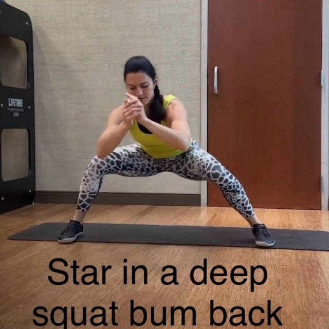 Sumo Squat With A Stretch - Free Moderate Workout by Melissa L. - Skimble