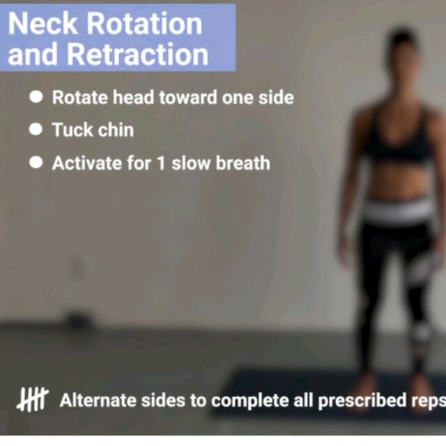 Neck Rotation And Retraction by Eo 4wellness - Exercise How-to - Skimble