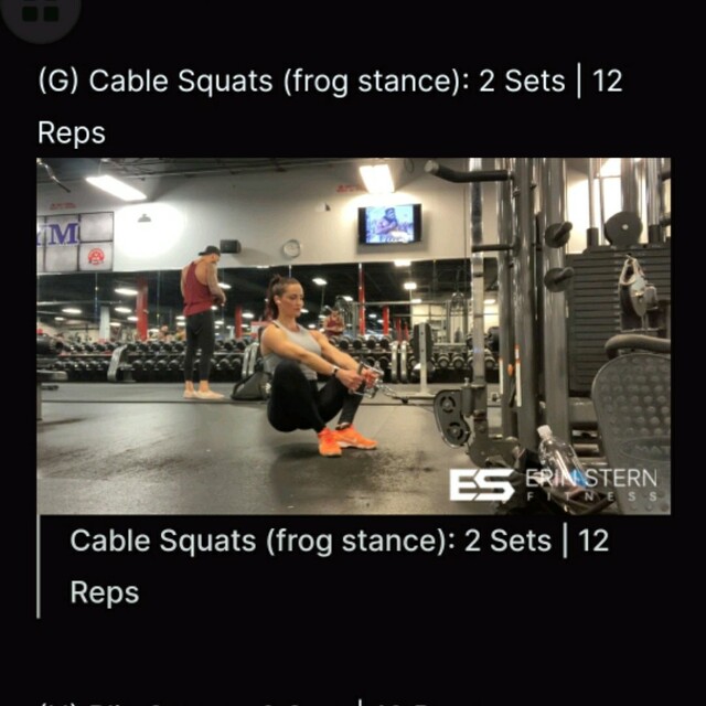 Cable Squats (frog stance): 2 Sets | 12 Reps por Corporal K ...
