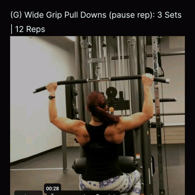 Wide Grip Pull Downs (pause rep): 3 Sets | 12 Reps by Corporal K ...