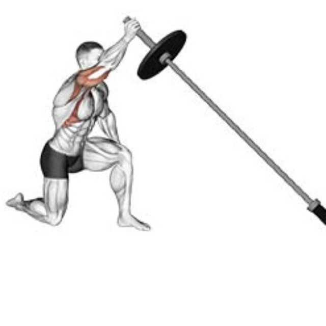 Half Kneeling Landmine Shoulder Press by Coach Matt Vinzant - Exercise ...