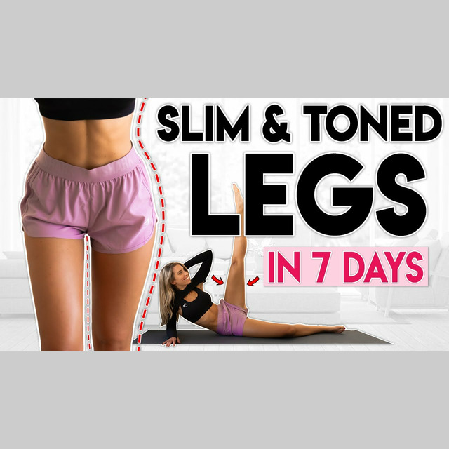 SLIM and TONED LEGS in 7 Days | 8 minute Home Workout - Free Leg ...