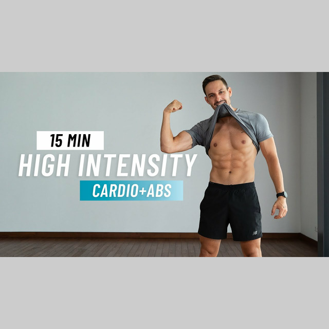 15 Min Abs & Cardio Burner - No Equipment HIIT Workout for a Shredded ...