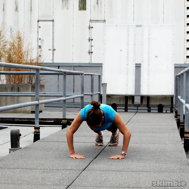 Walking Inchworms with Push-Ups - Exercise How-to - Workout Trainer by ...