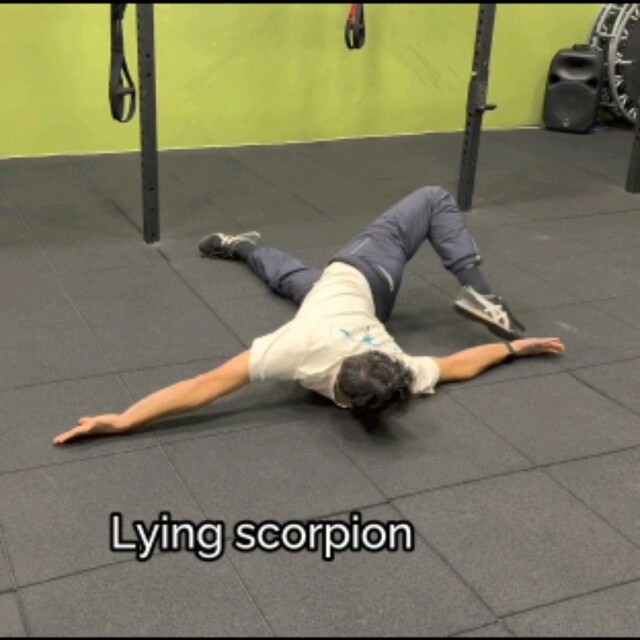 Lying Scorpion Apex Hold by Alex 🌊. - Exercise How-to - Skimble