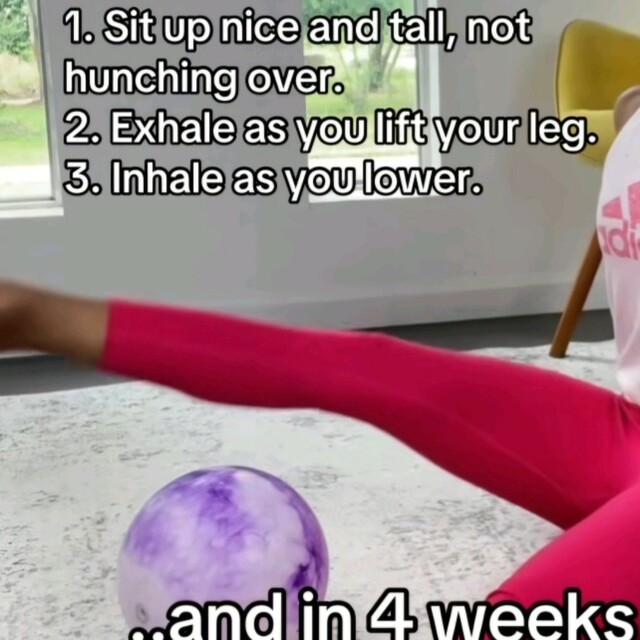 Leg Over The Ball by Mimi K. - Exercise How-to - Skimble