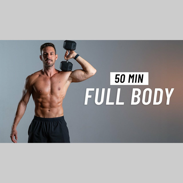 50 Min Full Body Dumbbell Workout At Home - Build Muscle - Free Full ...