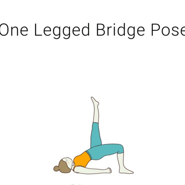 One Legged Bridge Pose by 𝔻𝕖𝕤𝕖𝕣𝕥 𝔽𝕠𝕩🦊 🌟 - Exercise How-to - Skimble
