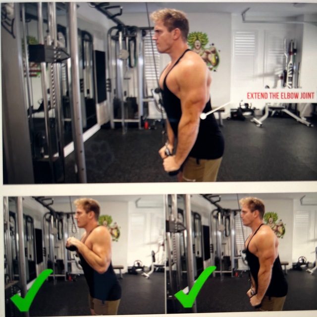 Cable Push-down by Stacey S. - Exercise How-to - Skimble