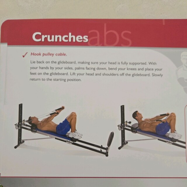 Crunches (total gym) by Leo B. - Exercise How-to - Skimble
