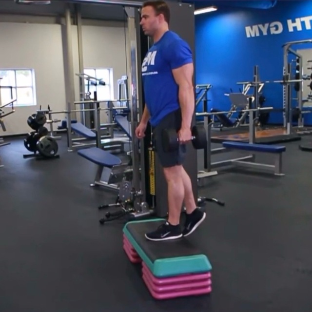 Step Up With Weight (L) by Ömer Köseoğlu - Exercise How-to - Skimble