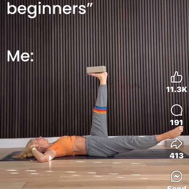 One Leg Straight Up Balance Block On Foot Raise Bum Up Off The Floor ...