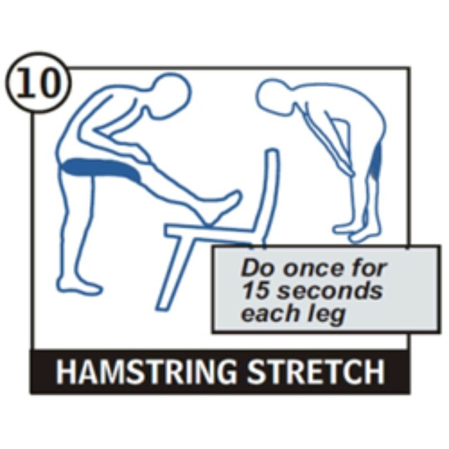 Chair Hamstring Stretch por Leo B. - Ejercicio Cómo hacerlo - Skimble