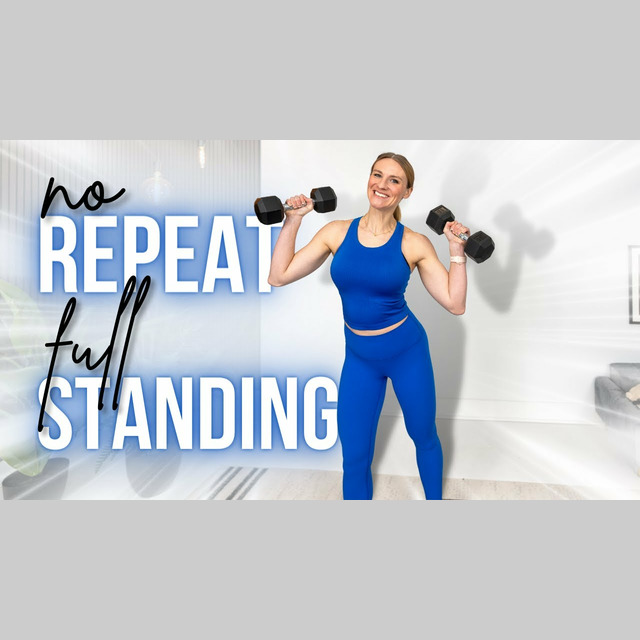 20 minute Full Body NO REPEAT Workout | Tone and Define with Dumbbells ...
