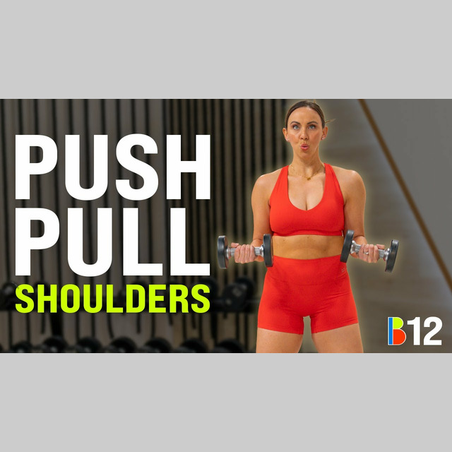 30 Minute Upper Body PUSH PULL & SHOULDERS Workout! All Fitness Levels ...