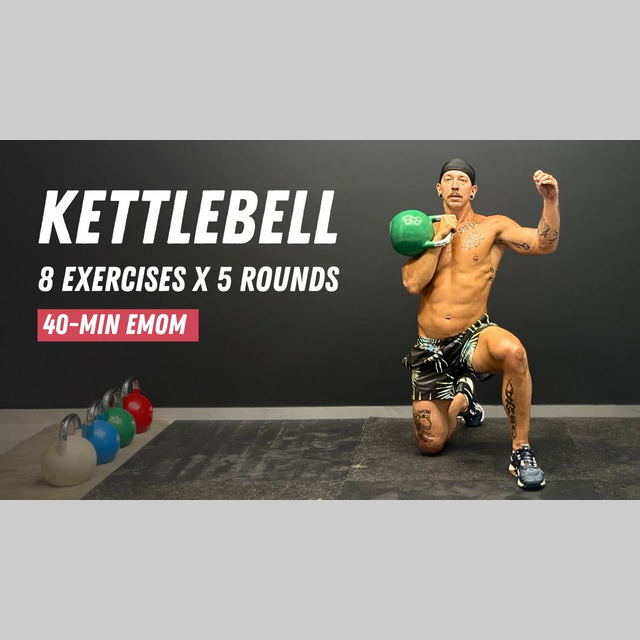 40-Minute Kettlebell EMOM Workout | Upper Body & Core Focus | Follow ...