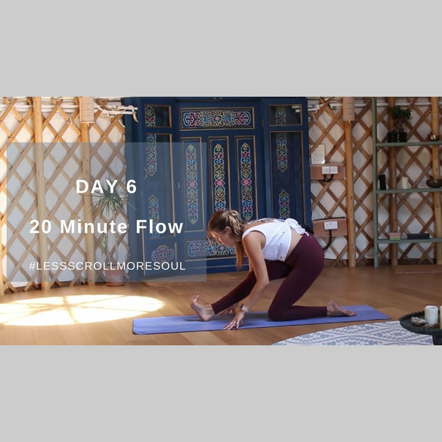DAY 6 - Less Scroll More Soul | 20 Minute Yoga Flow - Free Yoga Workout ...