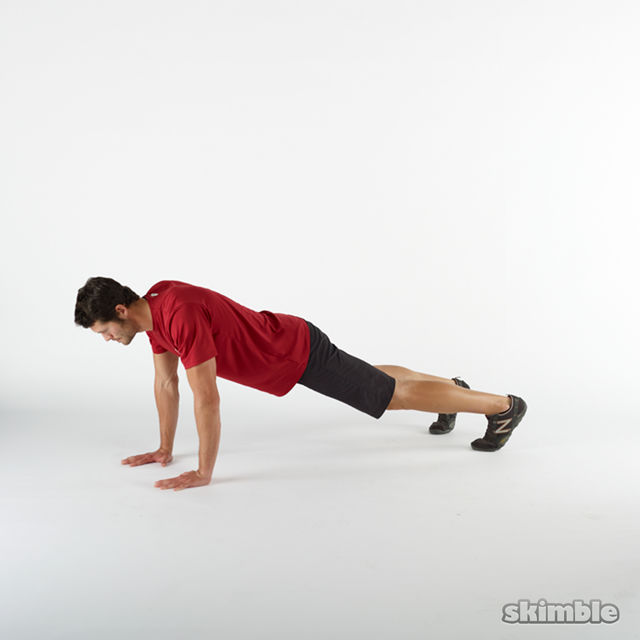 Plank Lateral Walk - Exercise How-to - Workout Trainer by Skimble