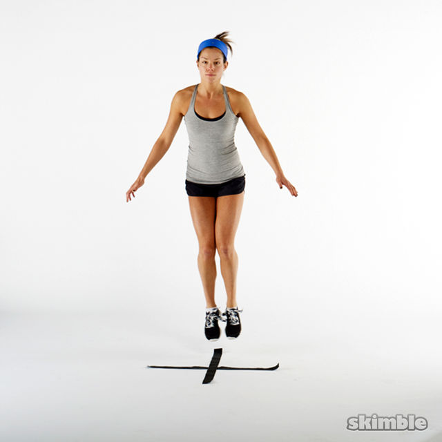 Counterclockwise Four Square Hops - Exercise How-to - Workout Trainer ...