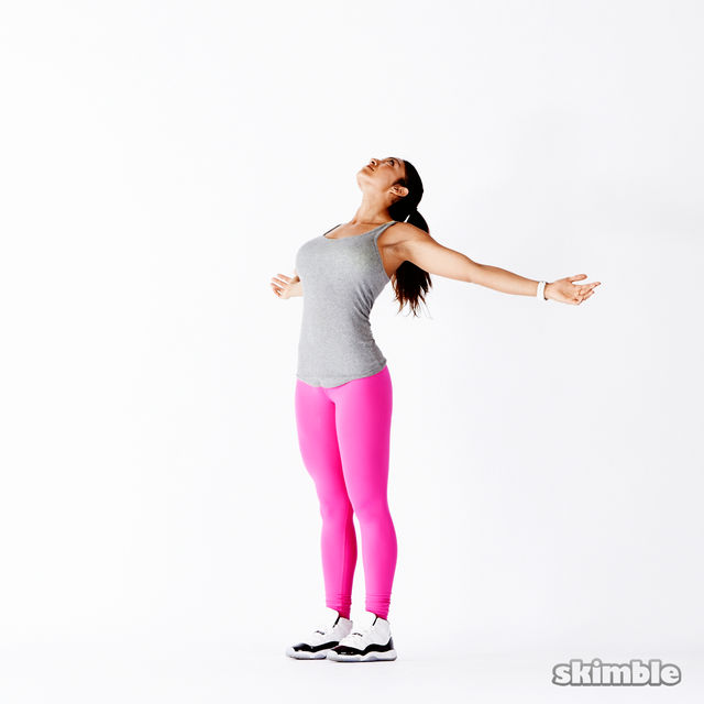 Standing Chest Stretch - Exercise How-to - Skimble
