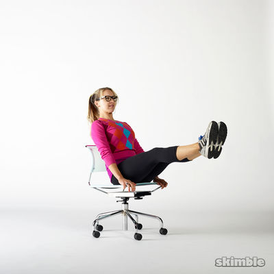Seated Knee Raises - Exercise How-to - Workout Trainer by Skimble