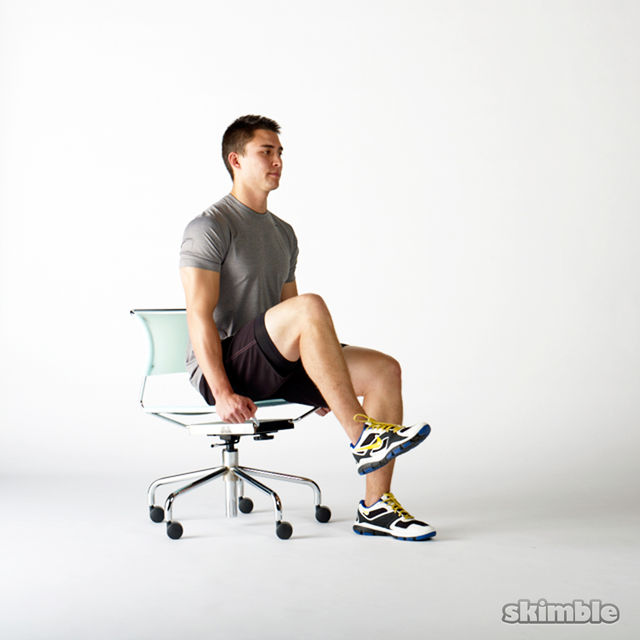 Seated Knee Raises Exercise How to Workout Trainer By Skimble Seated Knee Raises Exercise How to Workout Trainer By Skimble