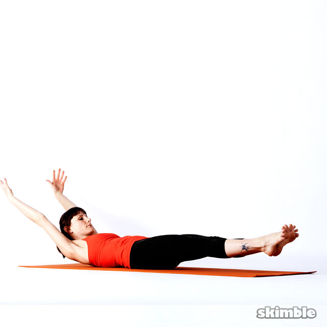 Double Leg Stretch - Exercise How-to - Workout Trainer by Skimble