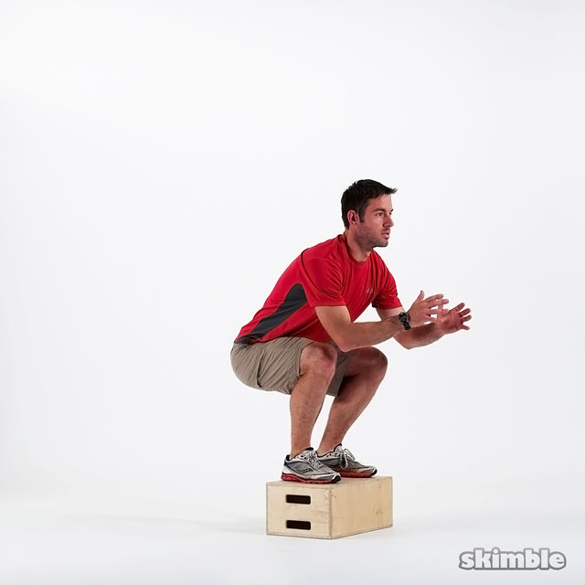 Salto al cajón - Ejercicio Cómo hacerlo - Skimble Workout Trainer
