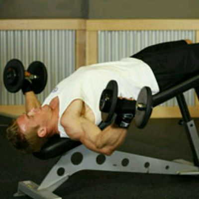 Decline Dumbell Bench Press by Trent C. - Exercise How-to - Skimble