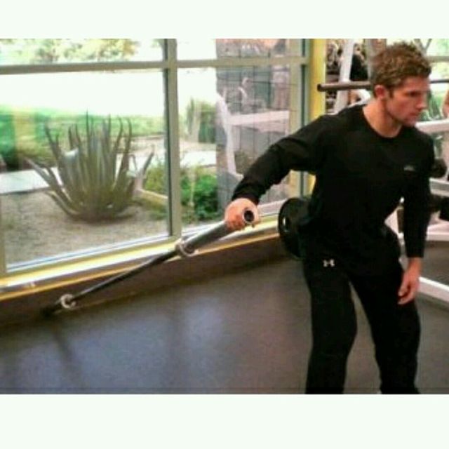 Landmine Rear Lateral Raise - right side by Andrei N. - Exercise How-to ...