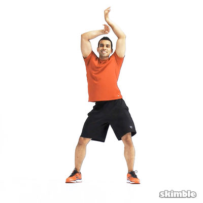 Hopping Hand Twists - Exercise How-to - Workout Trainer by Skimble