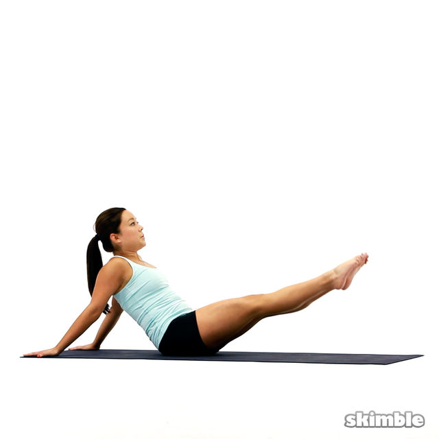 Pilates Hip Circles - Exercise How-to - Skimble Workout Trainer