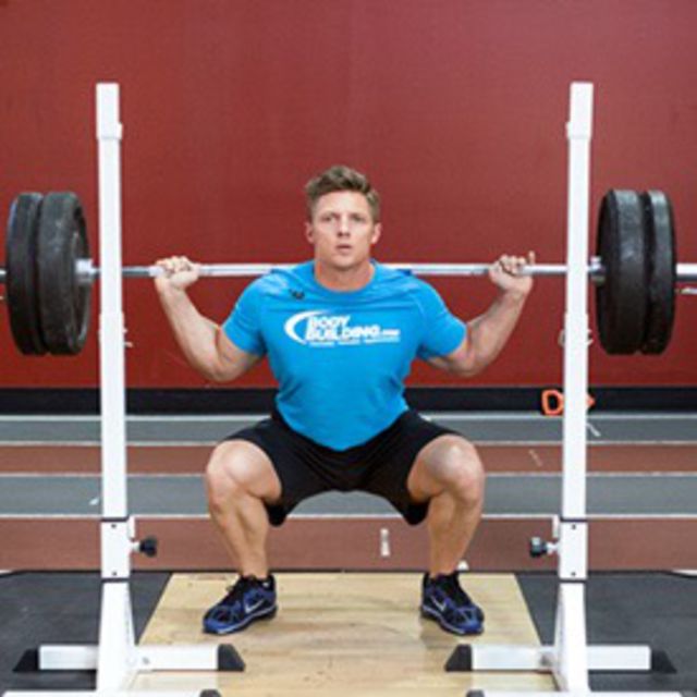Standing Barbell Squats - Exercise How-to - Workout Trainer by Skimble