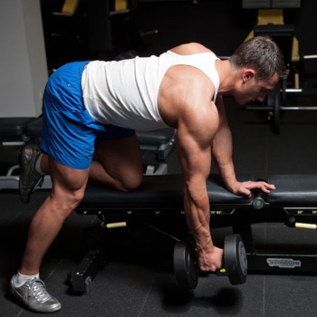 One Arm Dumbbell Rows (Right) por Aaron Wynn - Ejercicio Cómo hacerlo ...