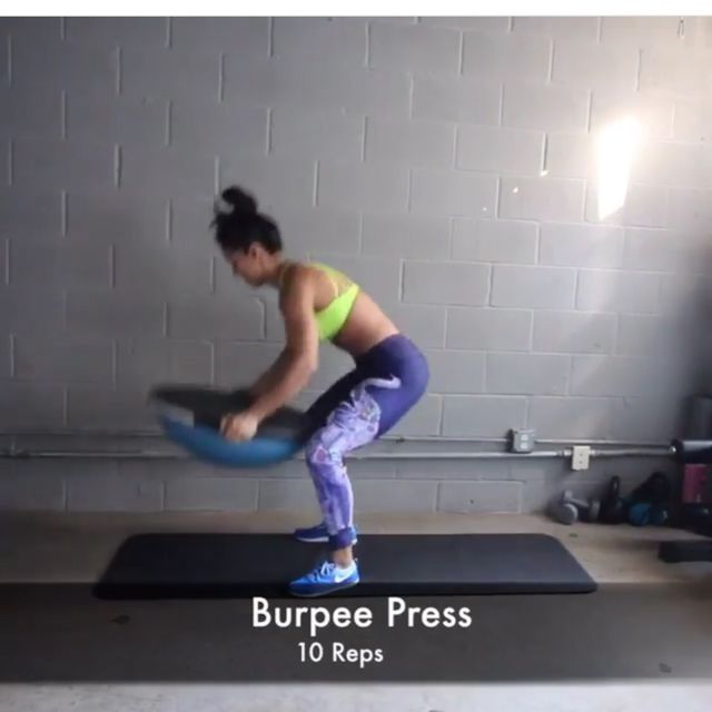 Burpee Bosu by Adi P. - Exercise How-to - Skimble Workout Trainer