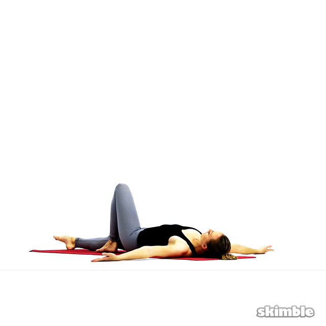 Lying Spinal Twist - Exercise How-to - Workout Trainer by Skimble